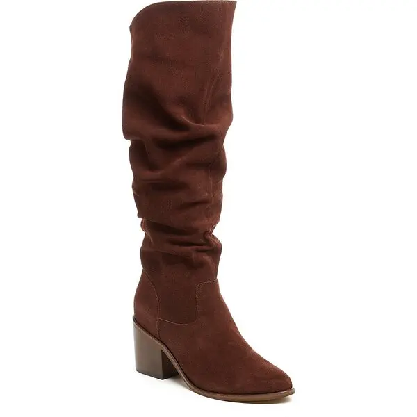 KELSI DAGGER BROOKLYN Easton Slouch Knee High Boots - Chocolate