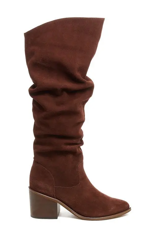 KELSI DAGGER BROOKLYN Easton Slouch Knee High Boots - Chocolate