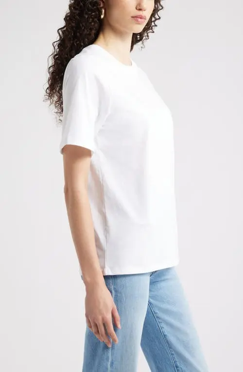 Nordstrom Relaxed Fit Pima Cotton Crewneck T-shirt - White