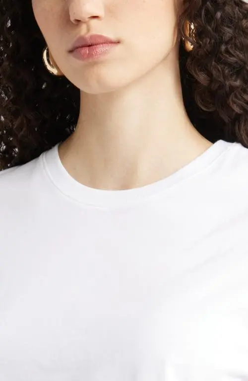 Nordstrom Relaxed Fit Pima Cotton Crewneck T-shirt - White