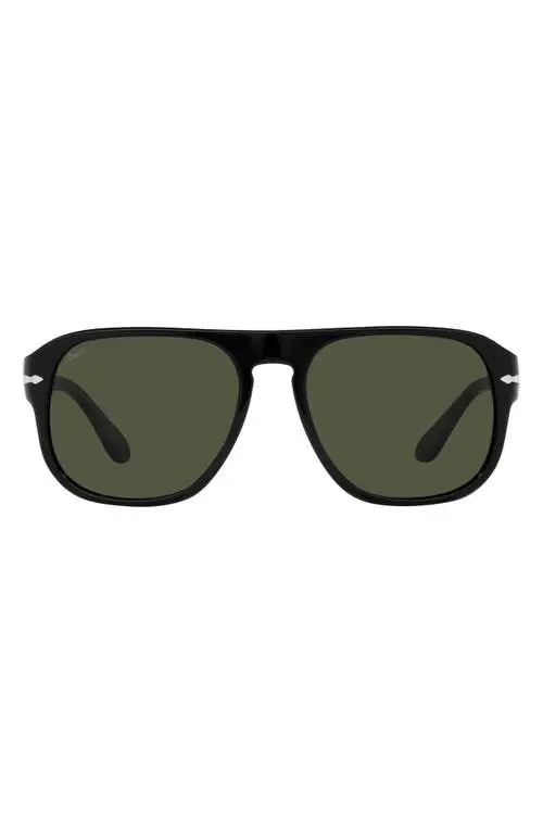 Persol 57mm Pillow Sunglasses - Black
