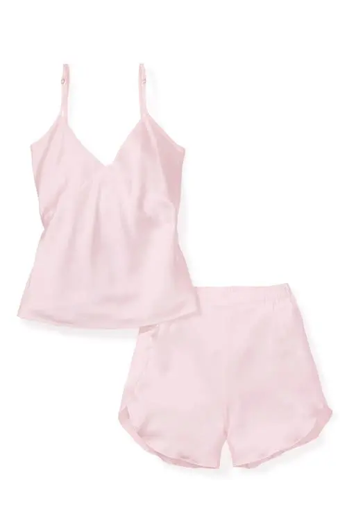 PETITE PLUME Mulberry Silk Short Pajamas - Pink