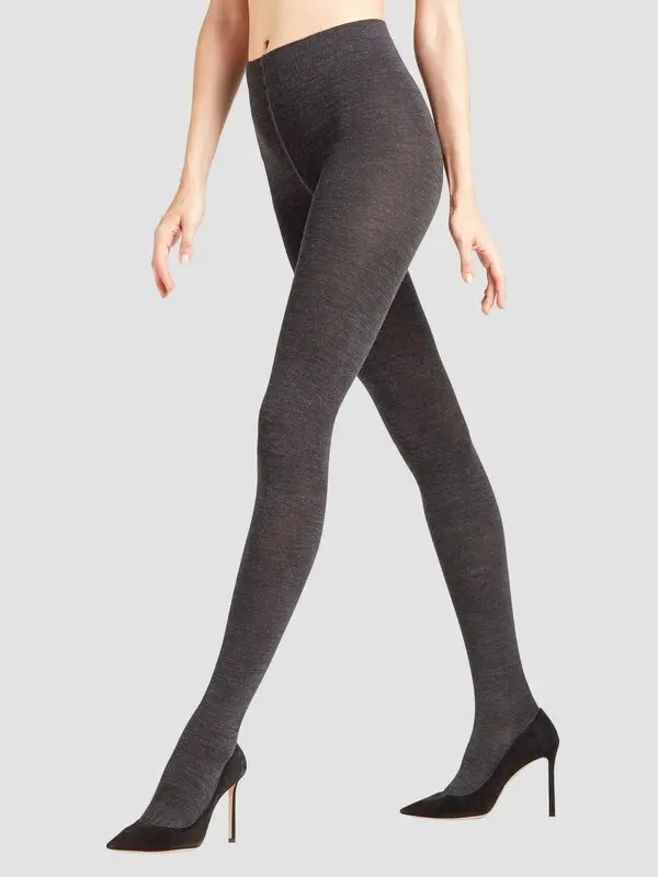 Falke Wool-blend Tights - Anthracite