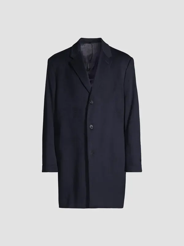 SAKS FIFTH AVENUE Collection Classic Cashmere Topcoat - Navy