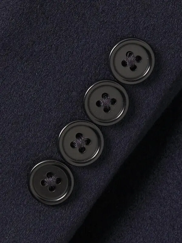 SAKS FIFTH AVENUE Collection Classic Cashmere Topcoat - Navy