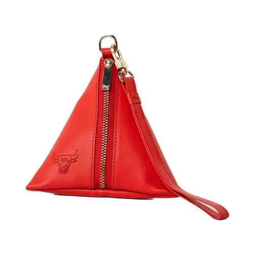 LUSSO Chicago Bulls Rhea Dumpling Wristlet - Red
