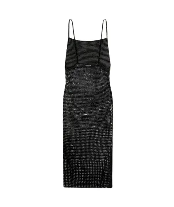 BODE Crescendo Sequined Mesh Midi Dress