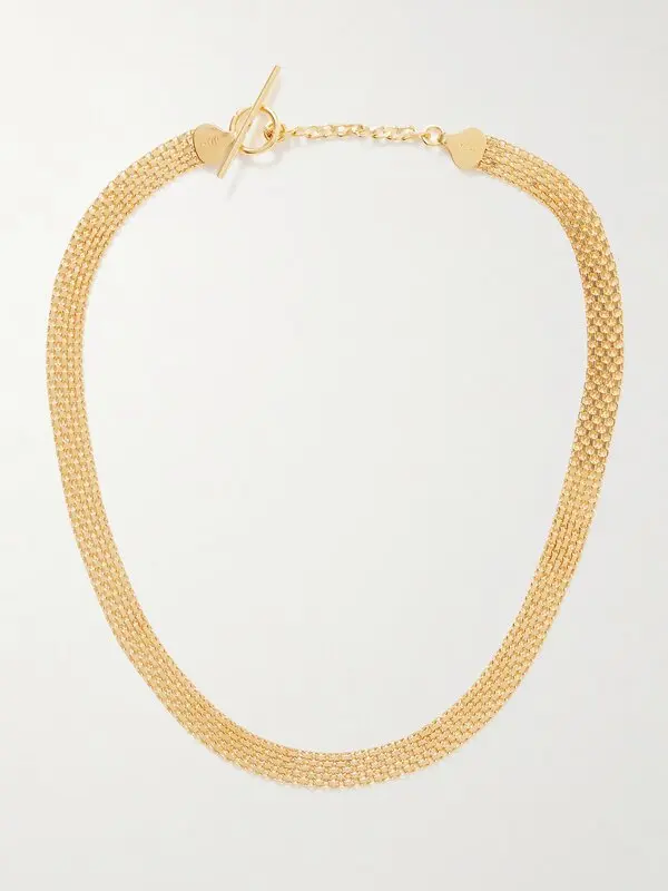 LOREN STEWART Net Sustain Recycled Vermeil Chain Necklace - Gold