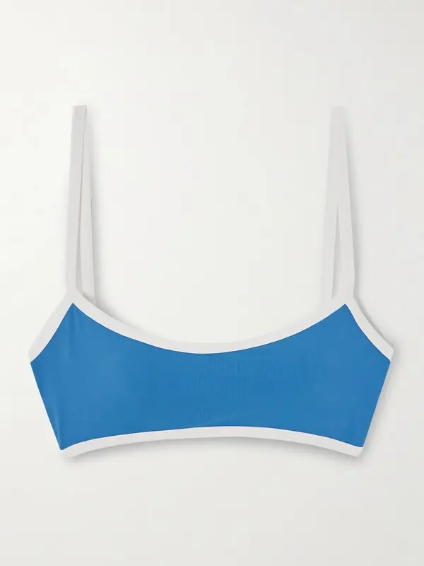 Marysia Ligne Two-tone Bikini Top - Blue