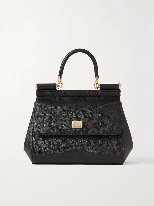 Dolce & Gabbana - Sicily Textured-leather Shoulder Bag
