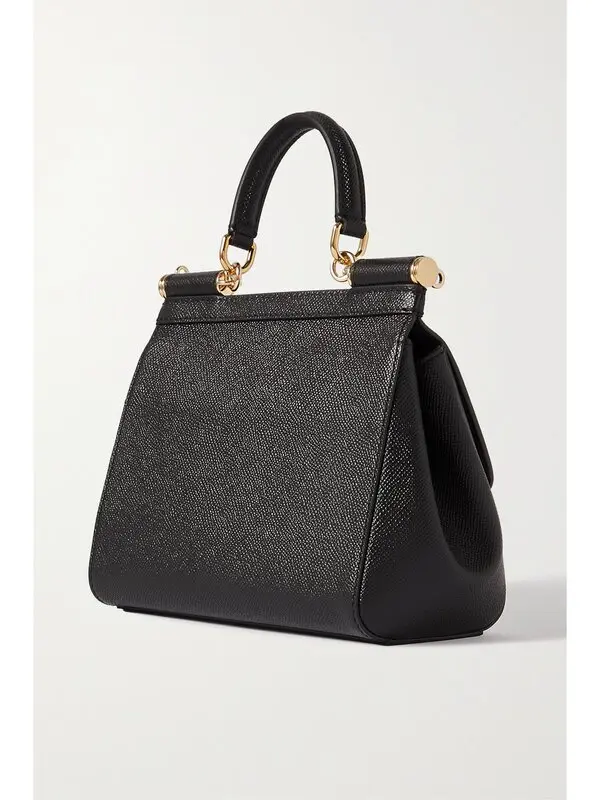 Dolce & Gabbana - Sicily Textured-leather Shoulder Bag