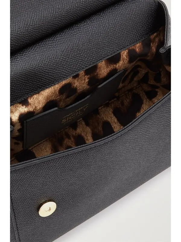 Dolce & Gabbana - Sicily Textured-leather Shoulder Bag