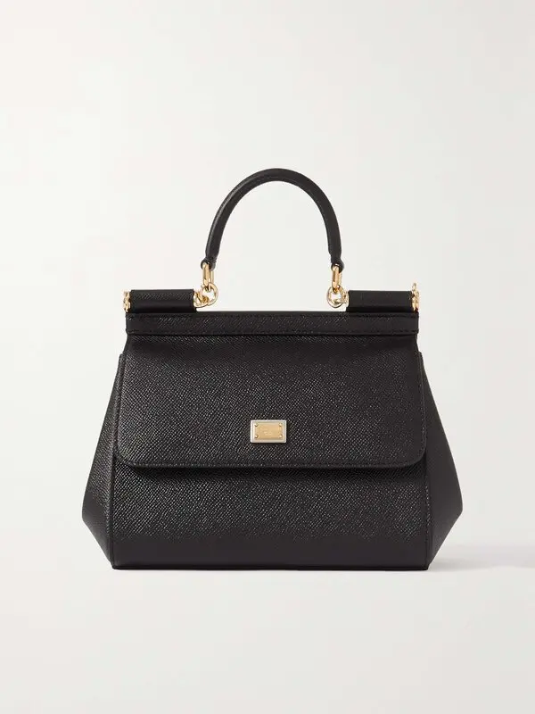 Dolce & Gabbana - Sicily Textured-leather Shoulder Bag