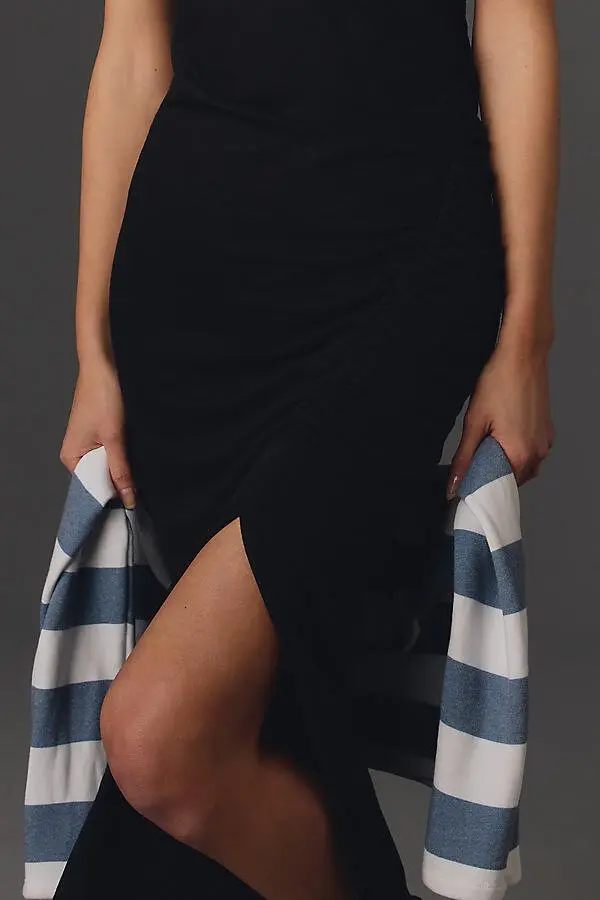 DAILY PRACTICE Ruched Midi Dress