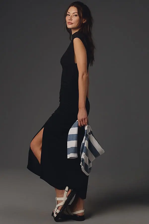 DAILY PRACTICE Ruched Midi Dress