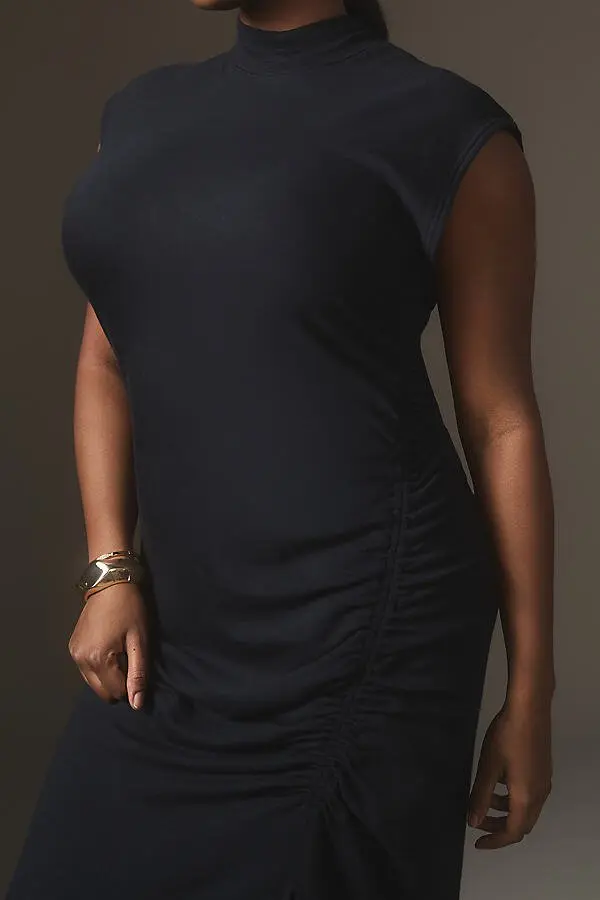 DAILY PRACTICE Ruched Midi Dress