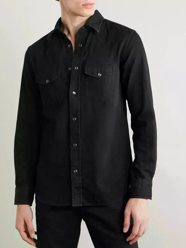 TOM FORD Denim Western Shirt