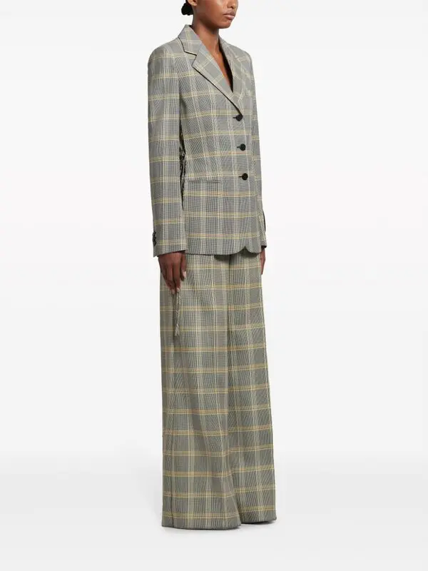 Marni Plaid Virgin Wool-blend Blazer