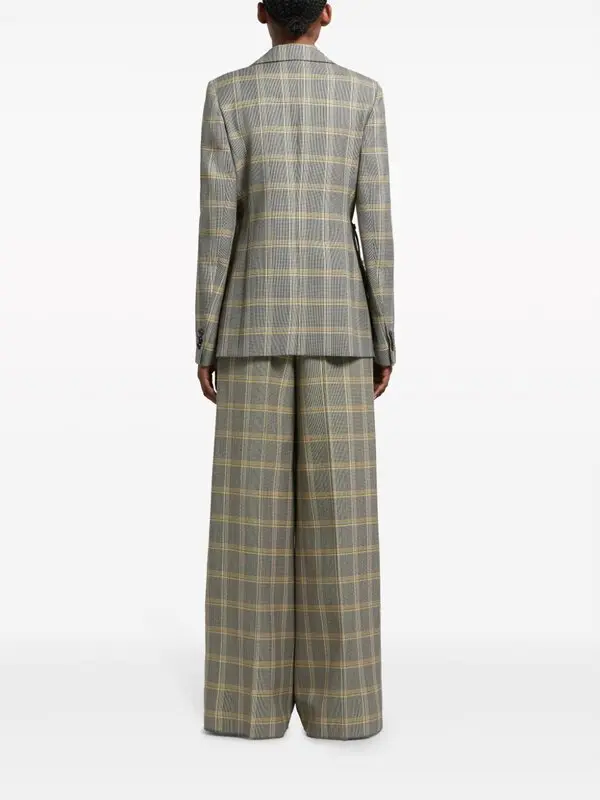 Marni Plaid Virgin Wool-blend Blazer
