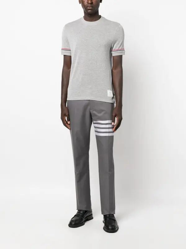 Thom Browne Grosgrain-loop Short-sleeve T-shirt