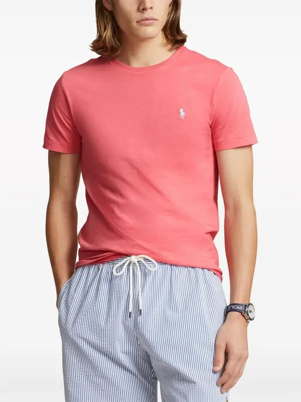 Polo Ralph Lauren Polo Pony-embroidered Cotton T-shirt - Pink