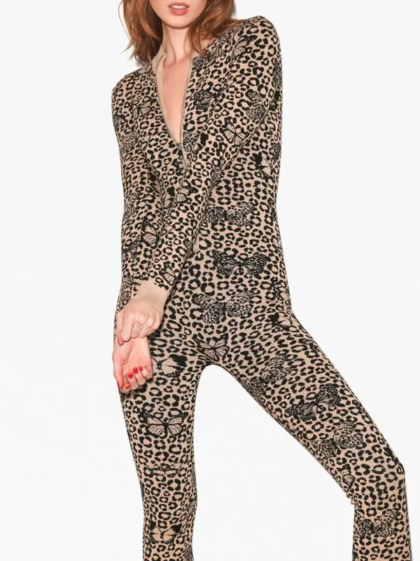 FLEUR DU MAL Knitted Catsuit - Neutrals