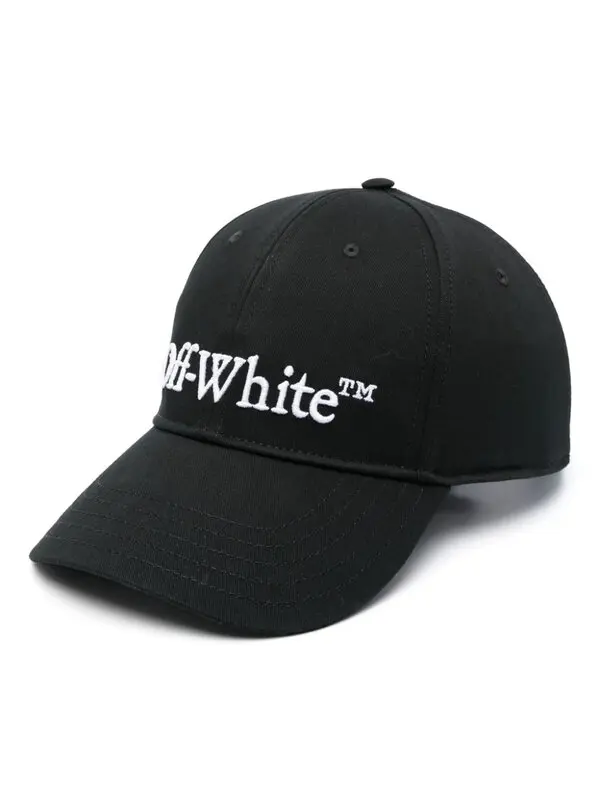 Off-White Bookish Dril Baseball Cap - Black