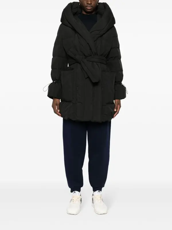 MOORER Osiride Padded Quilted Coat - Black