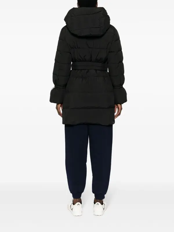 MOORER Osiride Padded Quilted Coat - Black