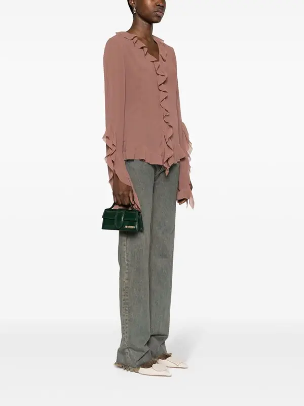 Jacquemus Le Bambino Leather Tote - Green