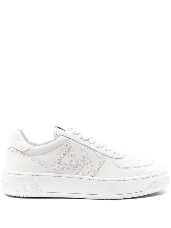 STUART WEITZMAN Courtside Monogram Leather Sneakers