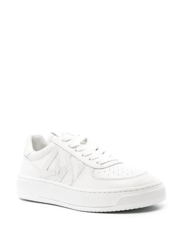 STUART WEITZMAN Courtside Monogram Leather Sneakers