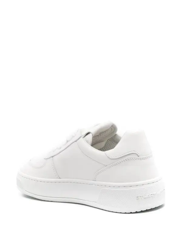 STUART WEITZMAN Courtside Monogram Leather Sneakers