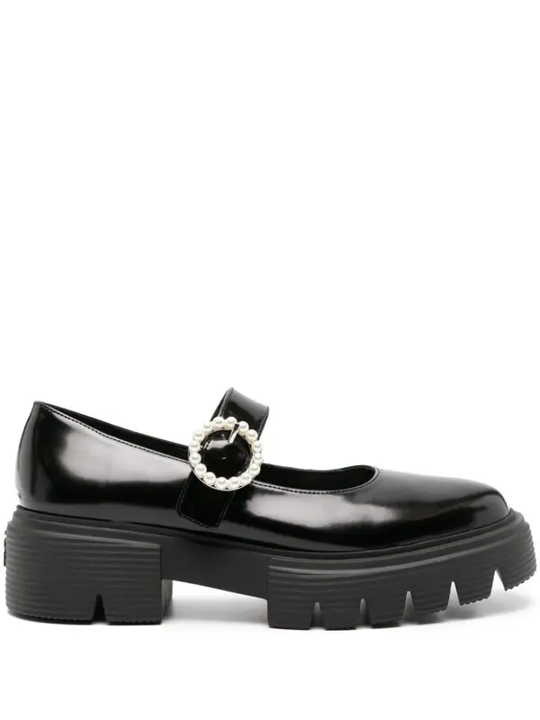 STUART WEITZMAN Nolita Leather Mary Jane Loafers