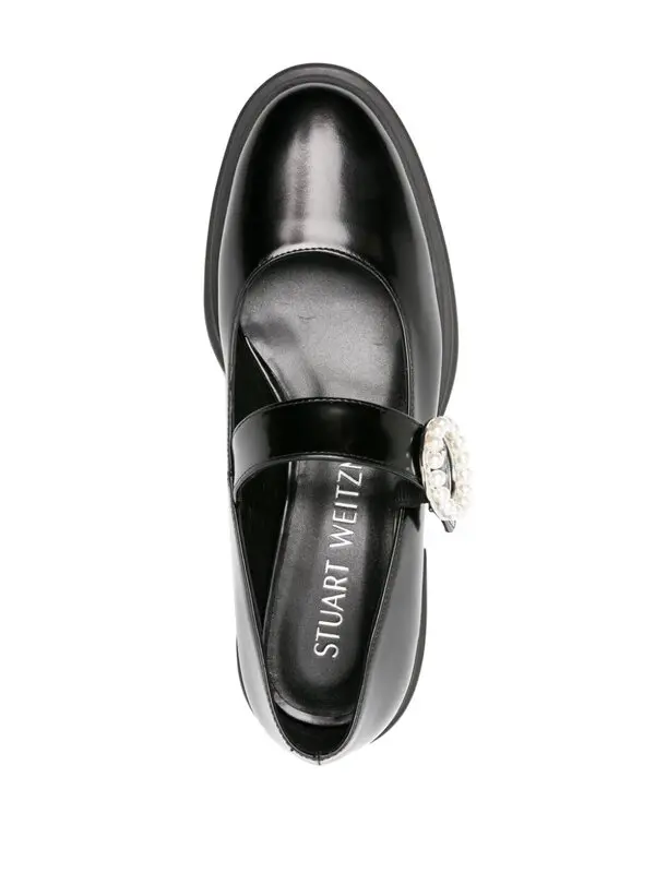 STUART WEITZMAN Nolita Leather Mary Jane Loafers