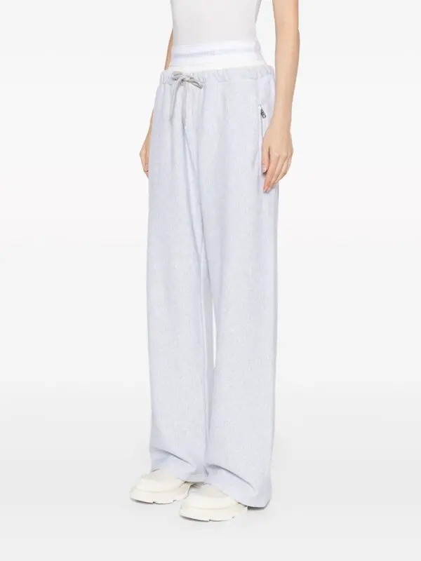 Alexander Wang Logo-waistband Layered Track Pants