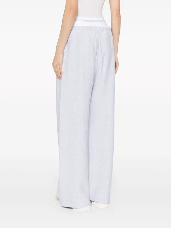 Alexander Wang Logo-waistband Layered Track Pants