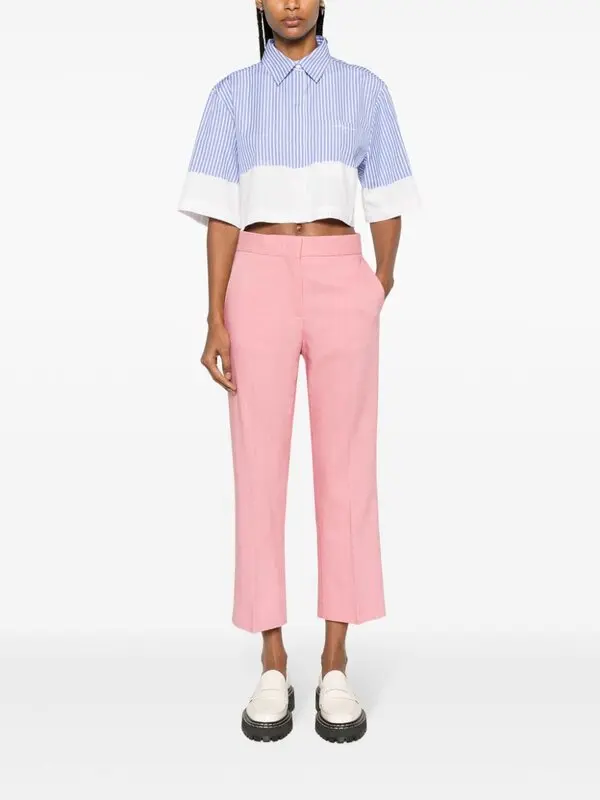 MSGM Straight-leg Cropped Trousers