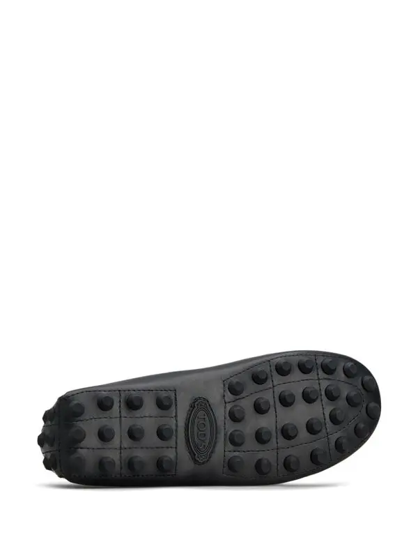TOD'S Gommino T Timeless Leather Loafers - Black
