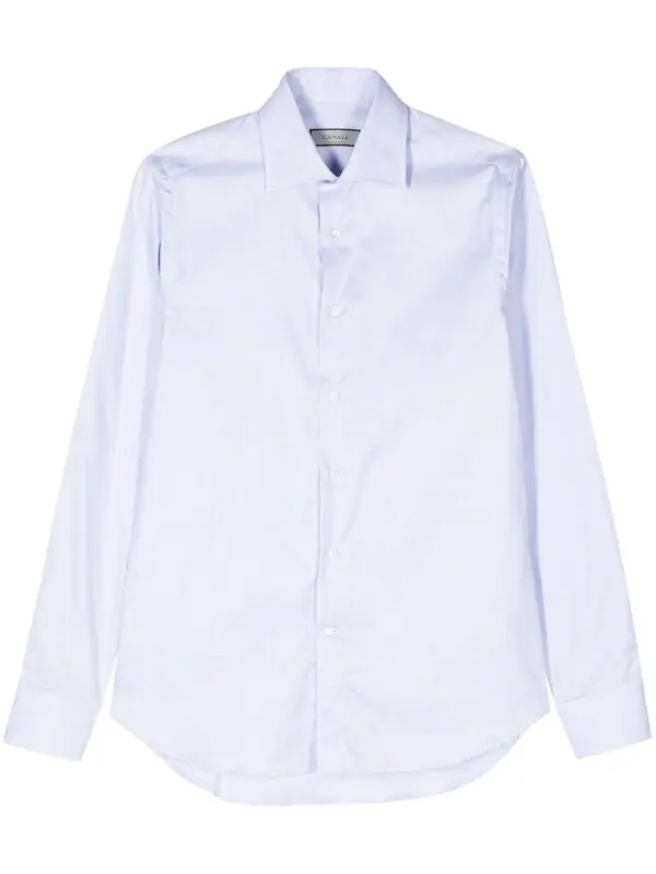Canali Micro-dot Cotton Shirt