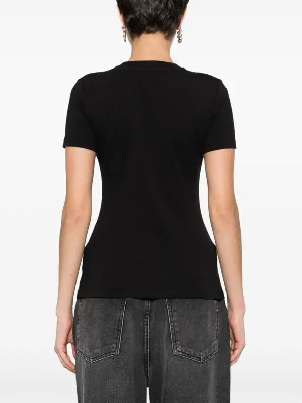 Just Cavalli Rhinestone-embellished Logo T-shirt