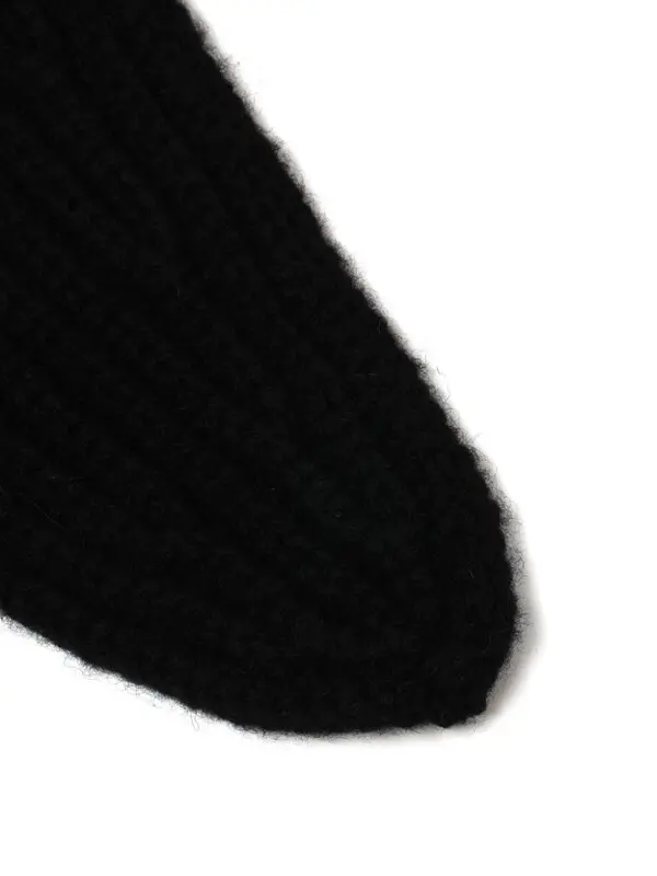 CHARLES JEFFREY Logo-patch Beanie - Black