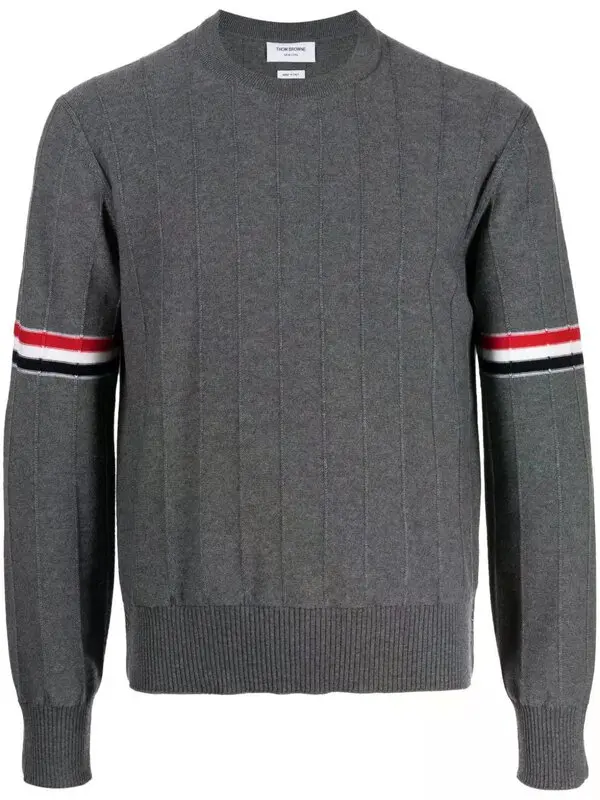 Thom Browne Rwb-stripe Long-sleeve Jumper