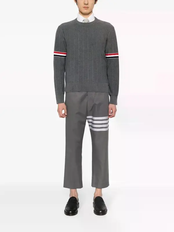 Thom Browne Rwb-stripe Long-sleeve Jumper