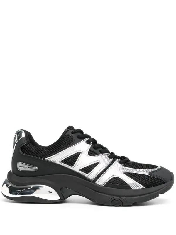 Michael Kors Kit Extreme Logo Appliqué Sneakers - Black