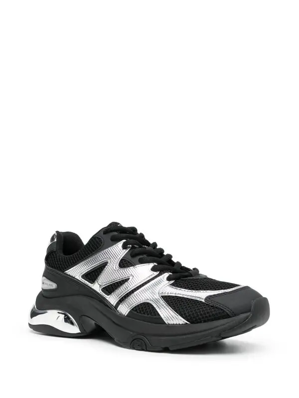 Michael Kors Kit Extreme Logo Appliqué Sneakers - Black