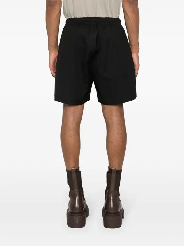 Rick Owens Bela Boxer Poplin Shorts - Black