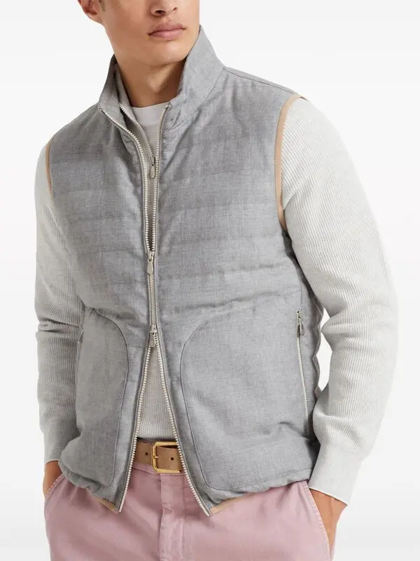 Brunello Cucinelli Virgin-wool Padded Gilet