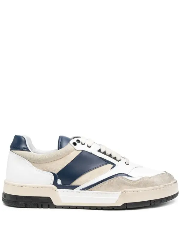 Rhude Racing Panelled Sneakers - White