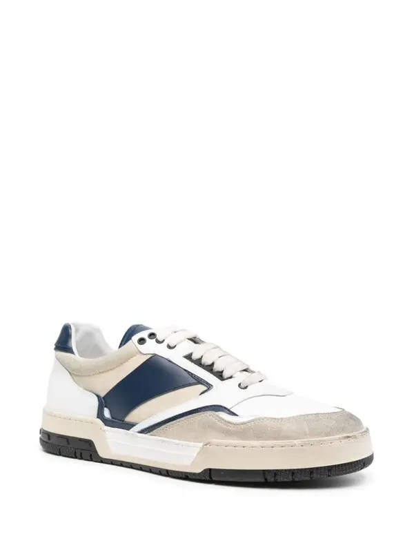 Rhude Racing Panelled Sneakers - White
